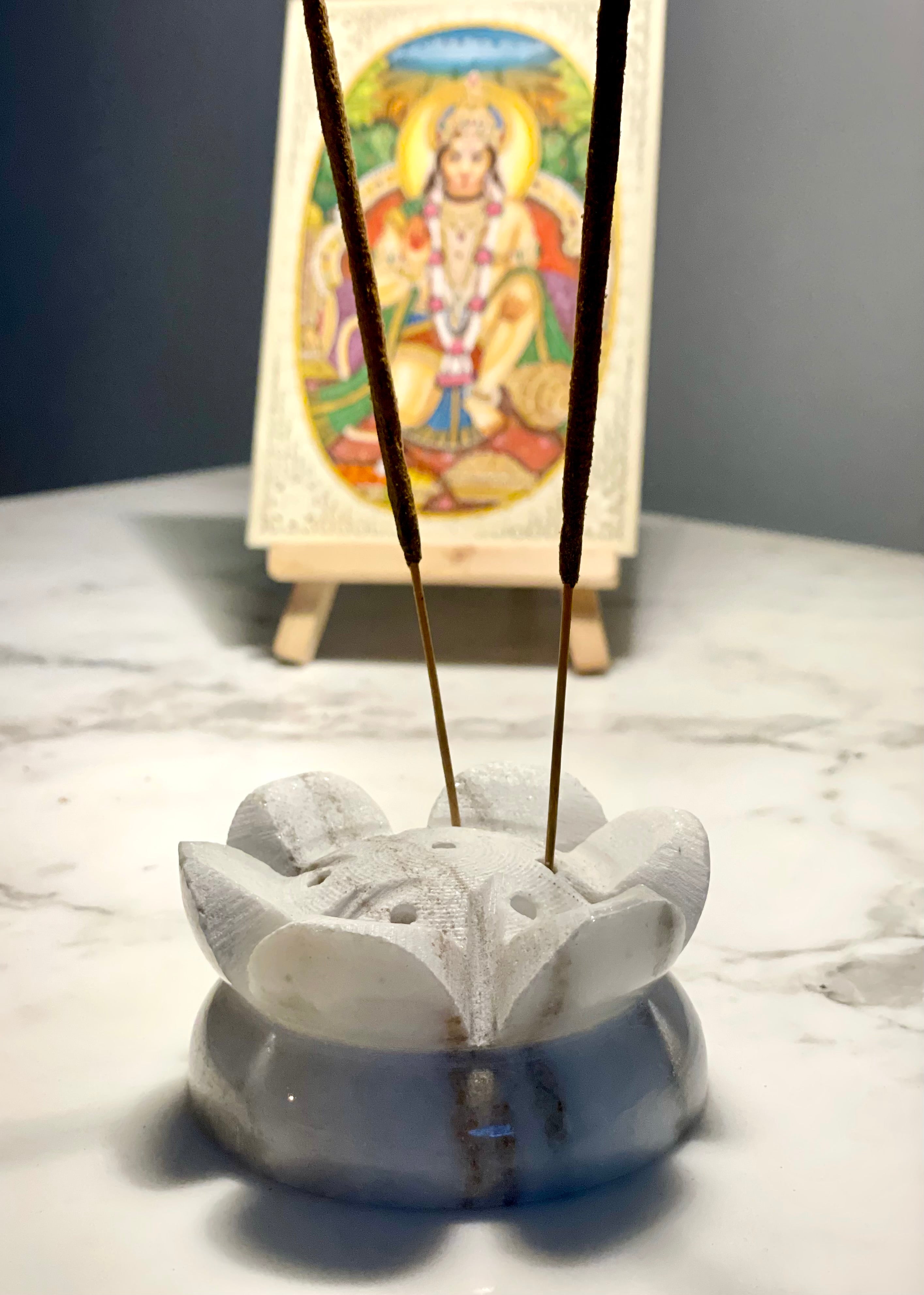 Buy Dhoop White Marble Agarbatti Stand for Prayers & Decor – Tukri Store